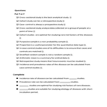 Statistics md exam | DOCX
