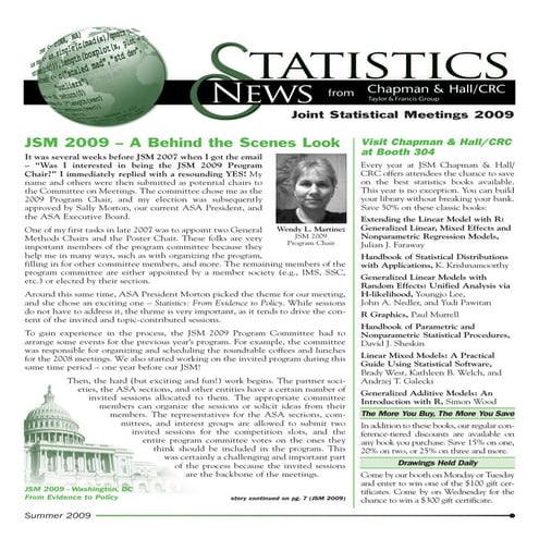Statistics News Volume 5 | PDF