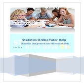 Statistics online tutor help