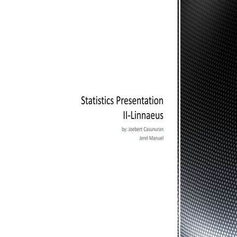Statistics presentation | PPT