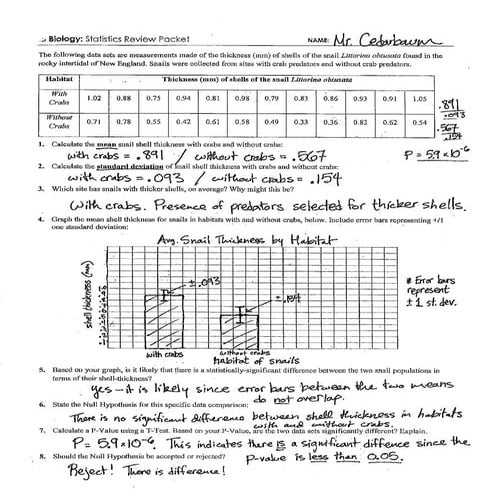 IB Statistics Review Key (0.0) | PDF