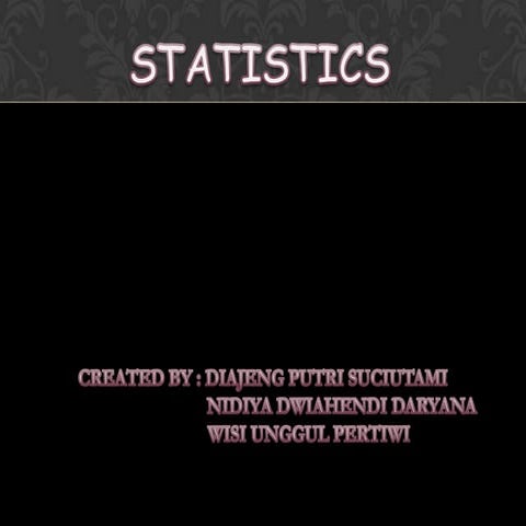 Statistics's task 2 | PPT