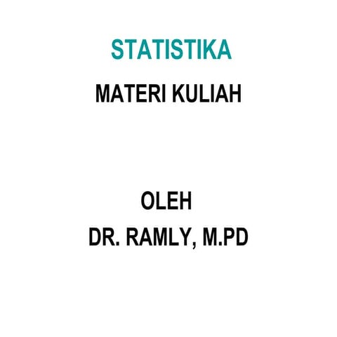 Statistik Dasar S2 Ppt