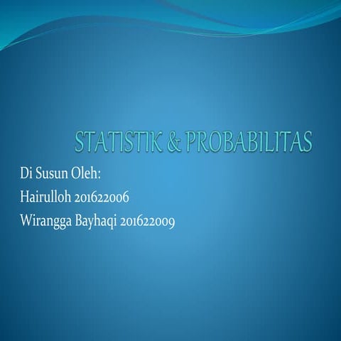 Statistik & Probabilitas | PPT