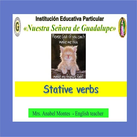 Stative verbs | PPTX