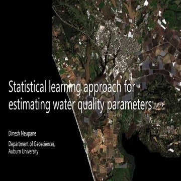 Statistical learning approach for estimating water quality parameters | PPT