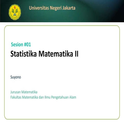 Stat matematika II (1) | PPTX