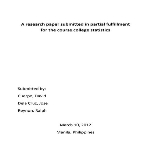 Stat paper | PDF
