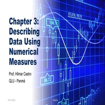 Stats Lecture Ch 3 Describing Data Using Numerical Measurespdf