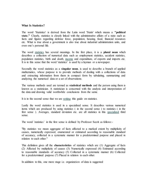 Chapter 1 Introduction to statistics, Definitions, scope and limitations.pptx