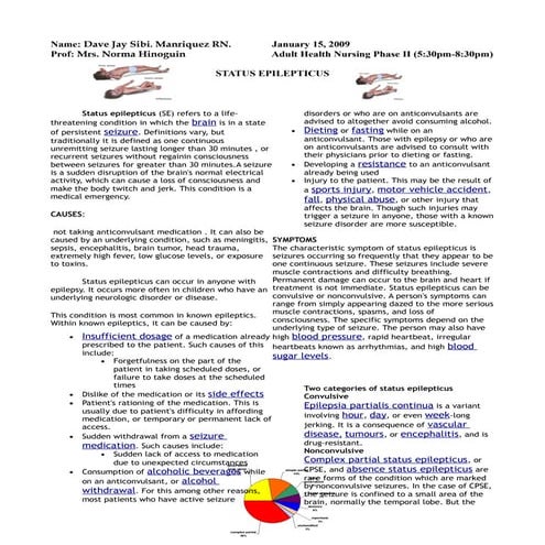 STATUS EPILEPTICUS | DOC