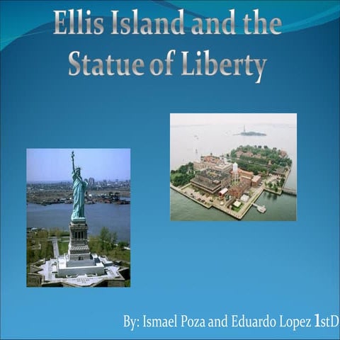 Statue of liberty and Ellis Island 1 | PPT