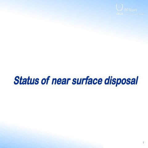 Status of near surface disposal in Egypt .pptx