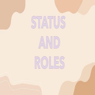 Socialization and Enculturation: status and roles.ppt