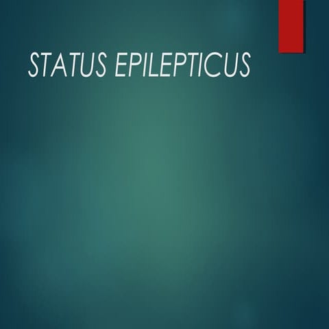 Status epilepticus | PPT