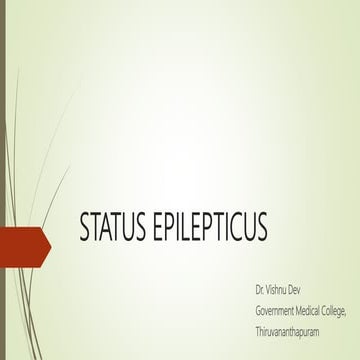 Status Epilepticus | PPTX