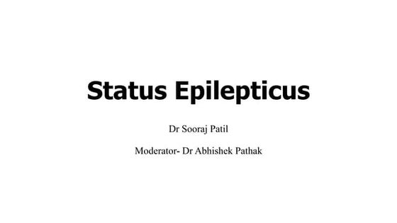 Recent guidelines for management of status epilepticus | PDF