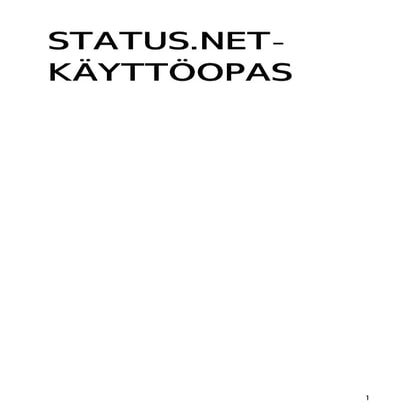 StatusNet | PDF