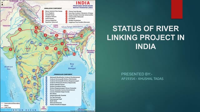 Interlinking of rivers in india | PPTX