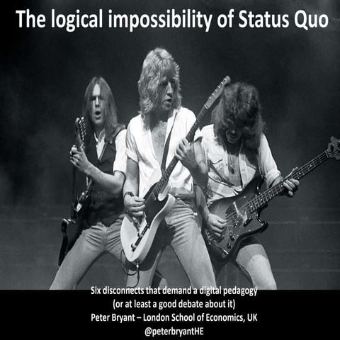 The logical impossibility of Status Quo - Six disconnects that demand a ...