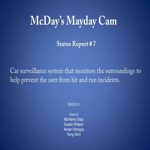 Status Report 7 | PPT