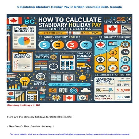 How to Calculate Statutory Holiday Pay in British Columbia (BC), Canada ...