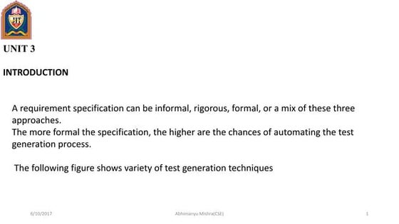 Software Engineering Unit 1 | PPTX