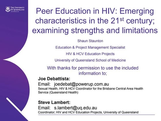 Intro. to peer education (2) | PPT