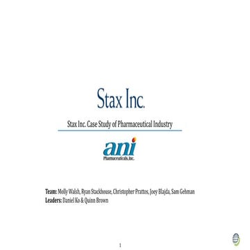 Stax final project | PDF