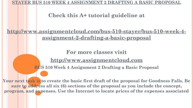 Stayer bus 510 week 4 assignment 2 drafting | PPT Stayer bus 510 week 4 assignment 2 drafting | PPT