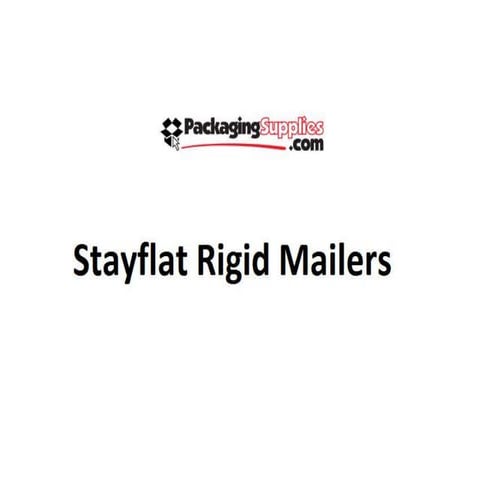 Stayflat rigid mailers | PPTX