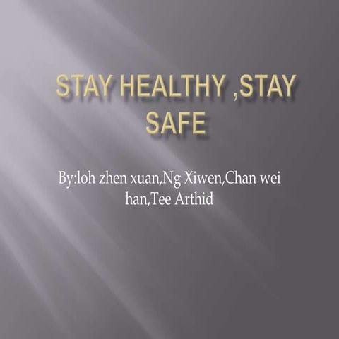 Stay healthy ,stay_safe | PPT