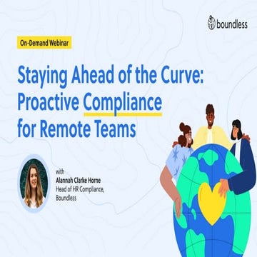 Staying Ahead of the Curve: Proactive Compliance for Remote Teams | PPT