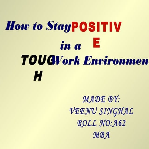 Staying positive | PPT