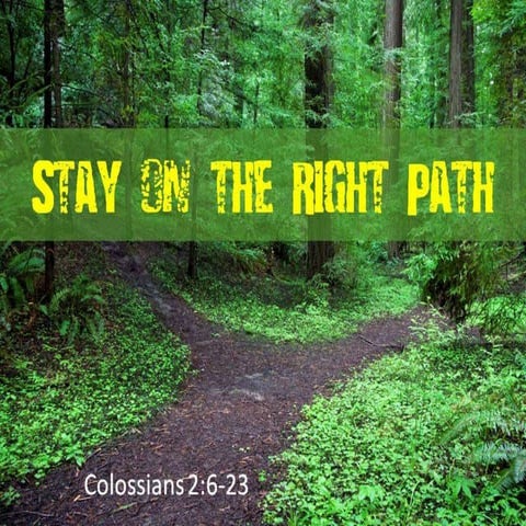 Stay on the right path | PPTX
