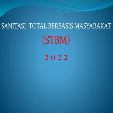 ppt stbm 5 pilar mencuci tangan,wc,air sampah | PPTX