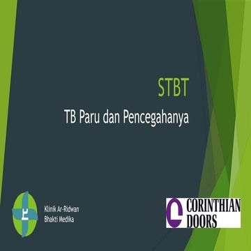 Presentasi singkat - STBT Tuberculosis Paru.pptx