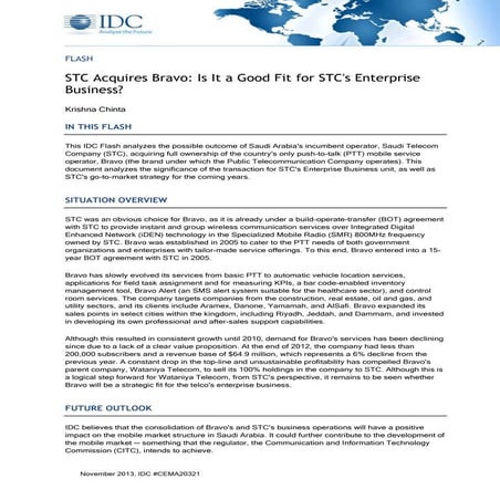 Stc acquires bravo | PDF