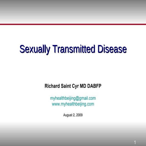 Sexually Transmitted Diseases | PPT