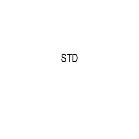 Std | PPT | Sexual Conditions | Sexual Health