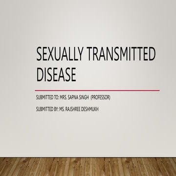 std.pptx | Sexual Conditions | Sexual Health
