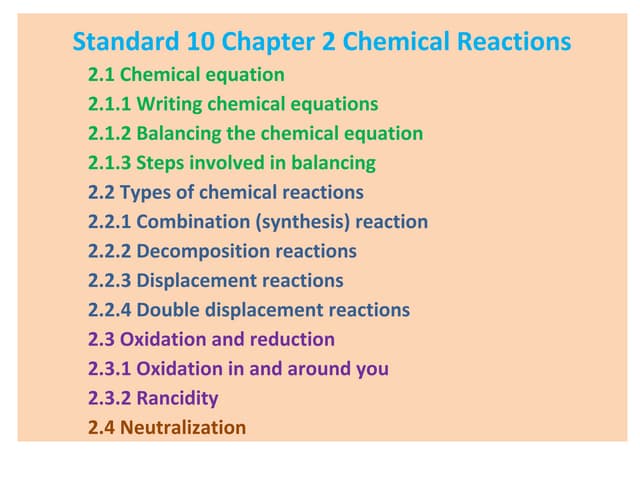 Ncert class 10 - science - chapter 1 - chemical reactions and equations ...