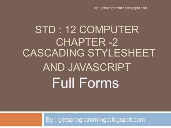 Std12 Chapter-7 Java Basics | PPTX | Programming Languages | Computing