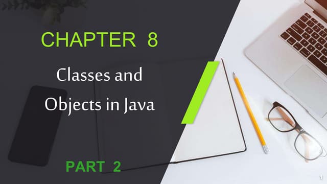 Std 12 Computer Chapter 8 Classes And Object In Java Part 2 Ppt 5530