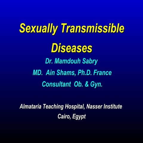 Sexually Transmitted Diseases | PPT