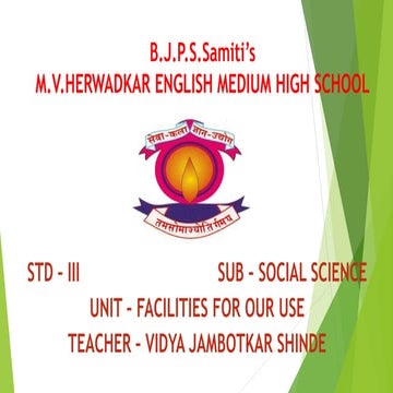 Std 3 Sst. Facilities for our use.pptx | Rail Travel | Travel Type