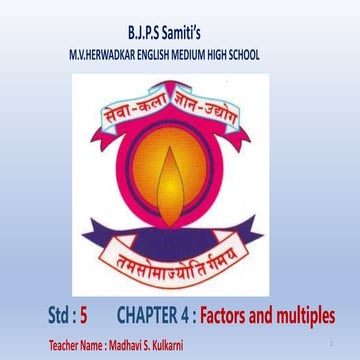 STD 5 (Maths) CH4 - Factors and Multiples.pptx