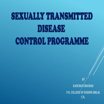 STD CONTROL PROGRAMME.pptxjjskekbskkenskd | PPTX