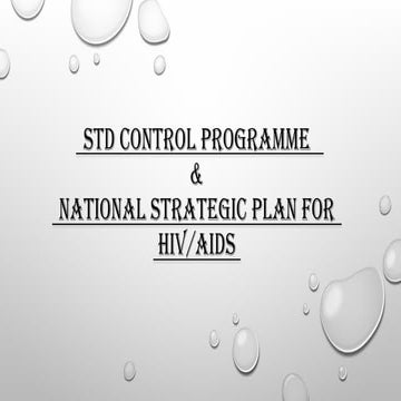 STD CONTROL PROGRAMME disease of sexual intercourse | PPTX