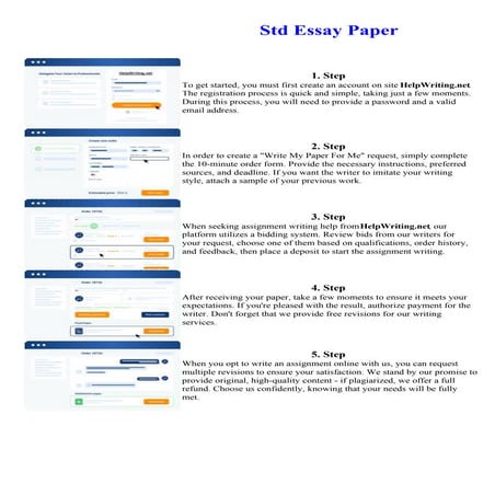 Std Essay Paper | PDF